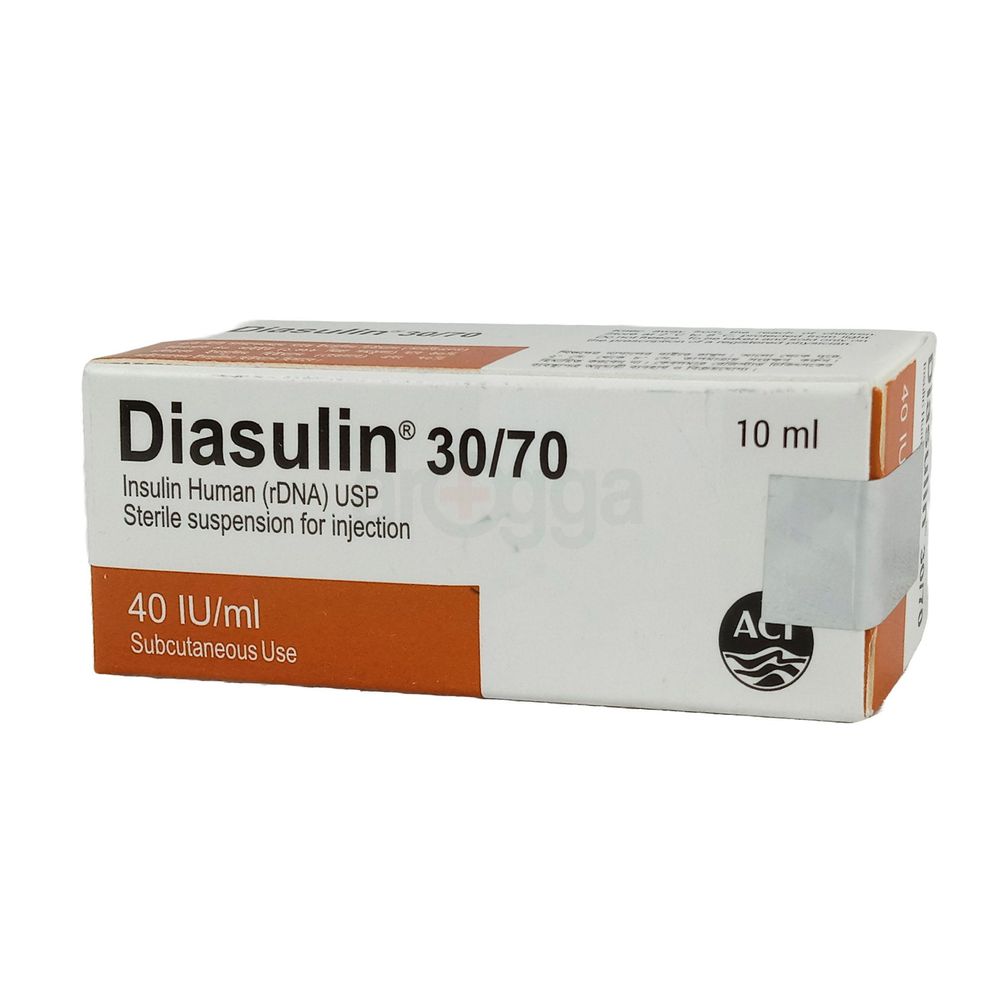 Diasulin 30/70 40IU 40IU/ml SC Injection - Arogga Online Pharmacy