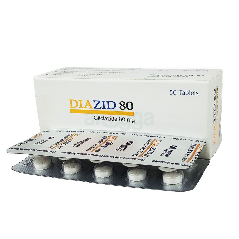 Diazid 80mg Tablet - Arogga Online Pharmacy