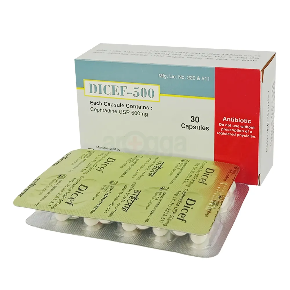 Dicef 500 price in Bangladesh | Arogga Online Pharmacy