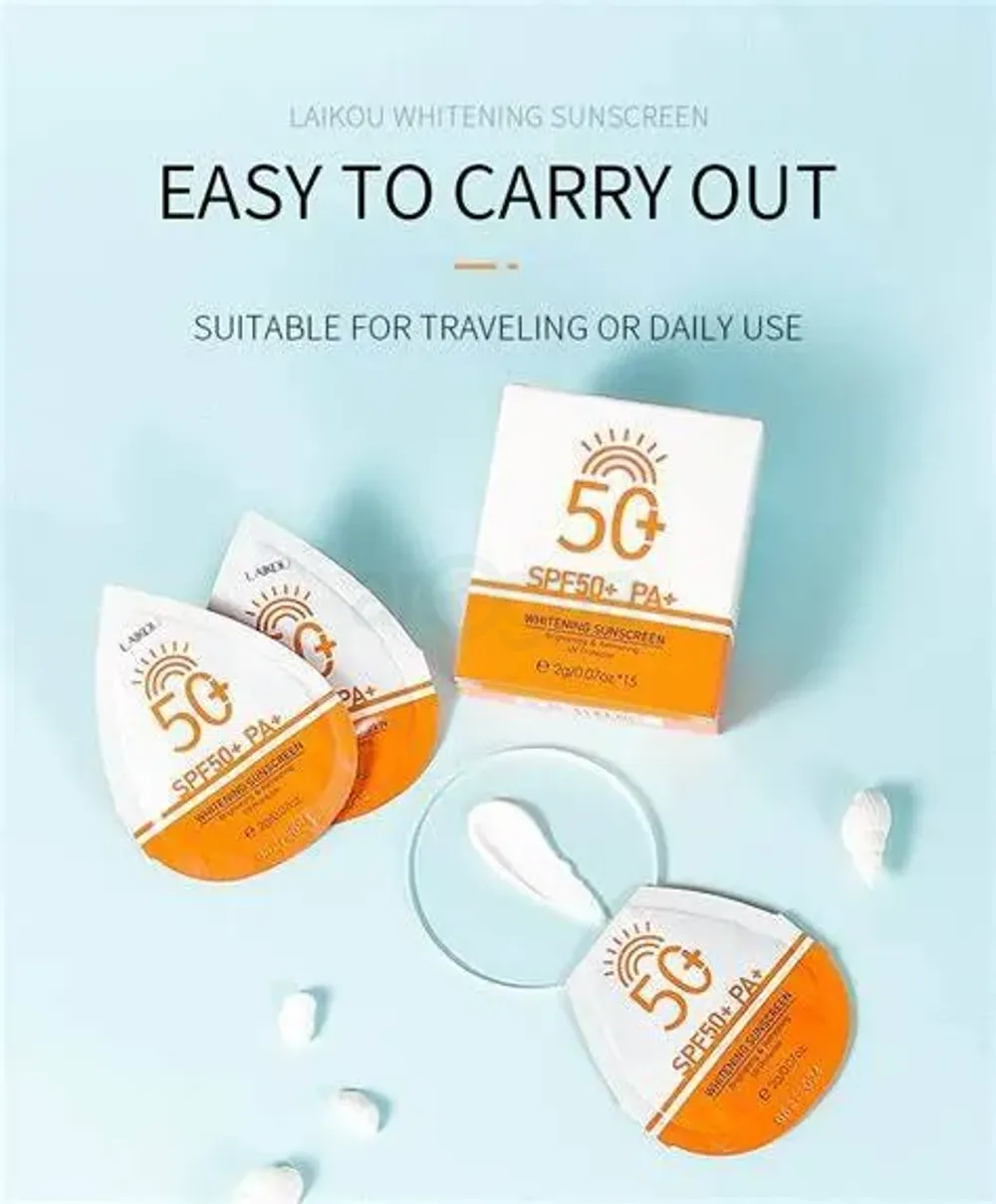 LAIKOU Whitening Sunscreen SPF 50+ PA+ - Arogga Beauty Store