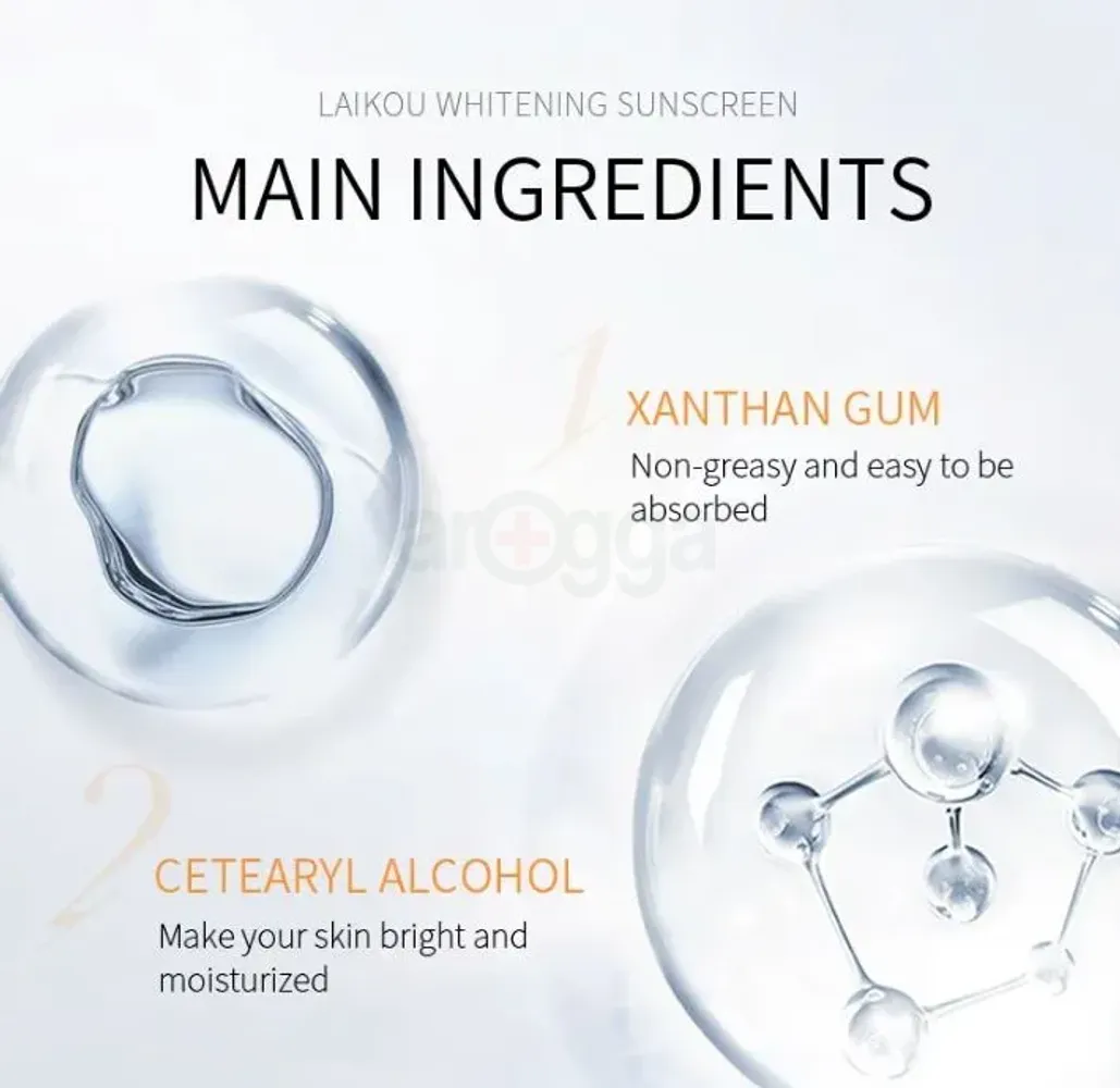 LAIKOU Whitening Sunscreen SPF 50+ PA+ - Arogga Beauty Store