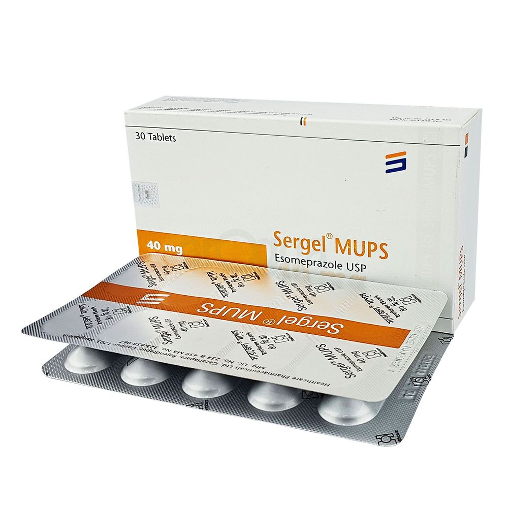 Sergel Mups 40mg Tablet - Arogga Online Pharmacy