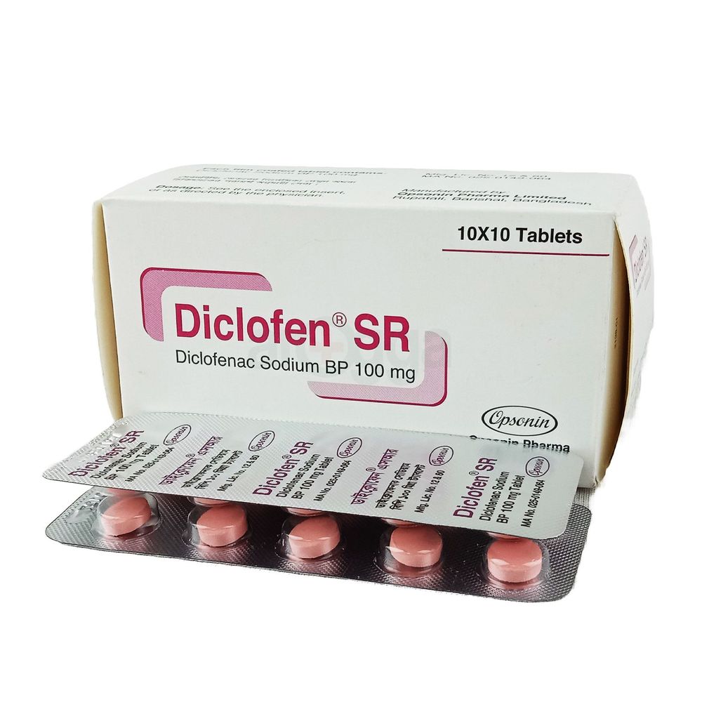 Diclofen SR 100mg Tablet - Arogga Online Pharmacy