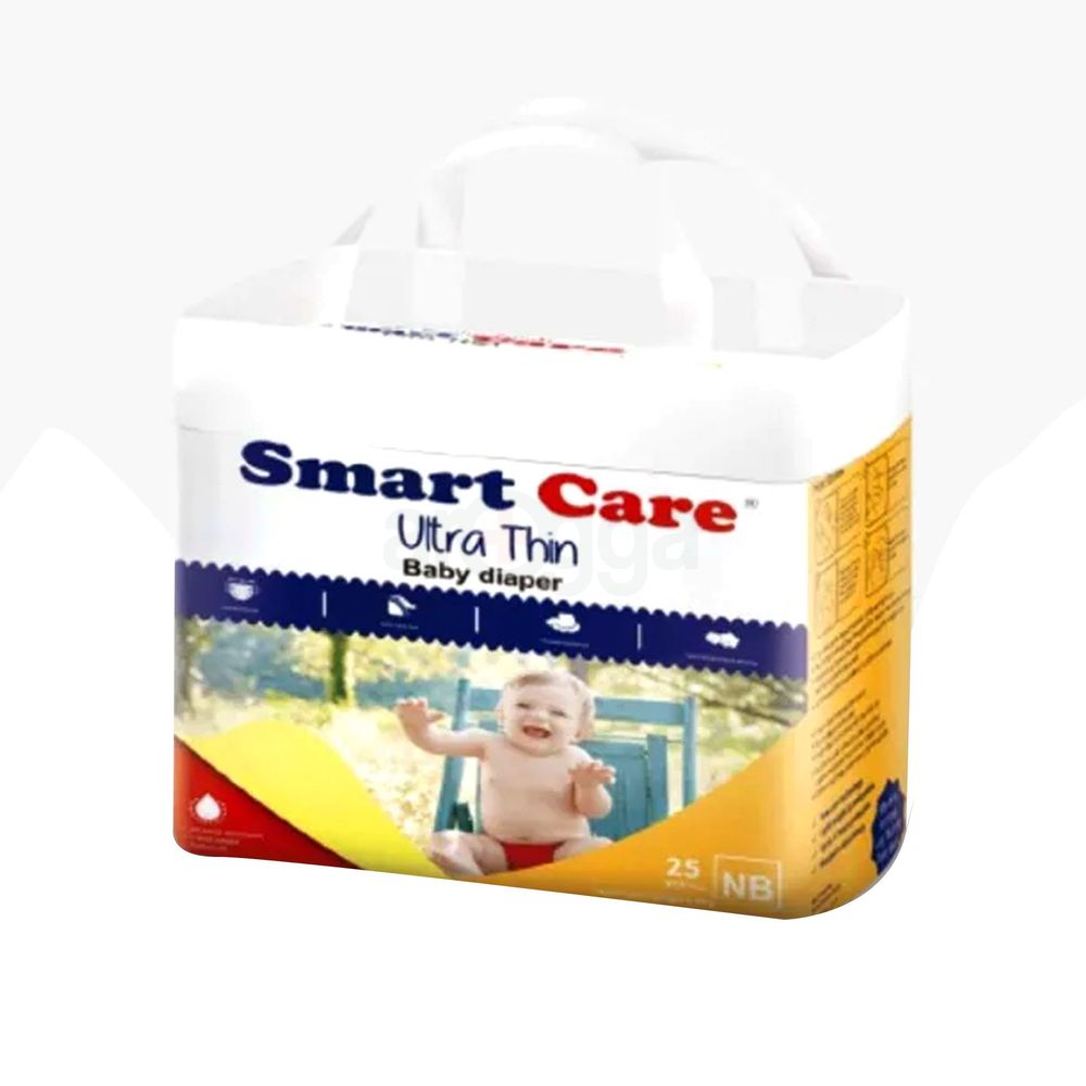 Smart Care Ultra Thin Baby Diaper New Born 25's Pack - Arogga Online ...