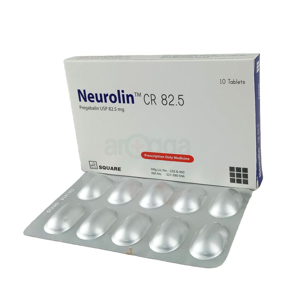 Neurolin CR 82.5 82.5mg Tablet - Arogga Online Pharmacy