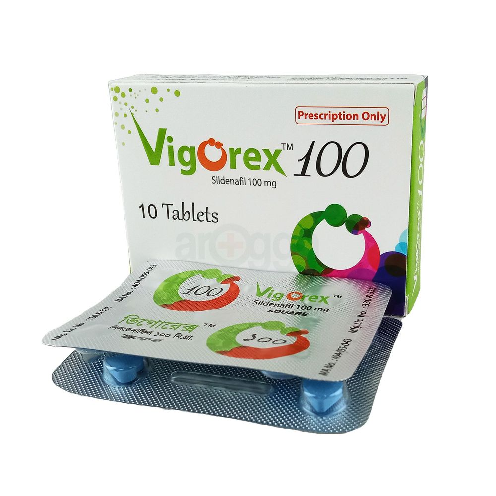 Vigorex 100mg Tablet - Arogga Online Pharmacy