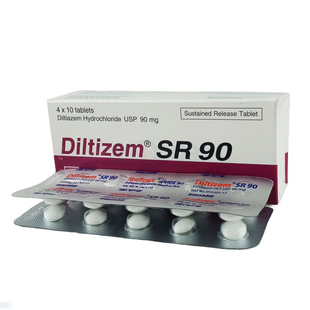 Diltizem SR 90mg Tablet - Arogga Online Pharmacy