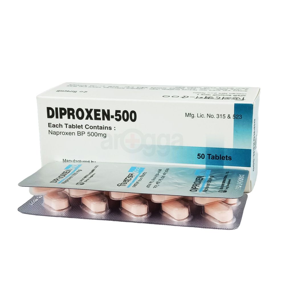 Diproxen 500mg Tablet - Arogga Online Pharmacy