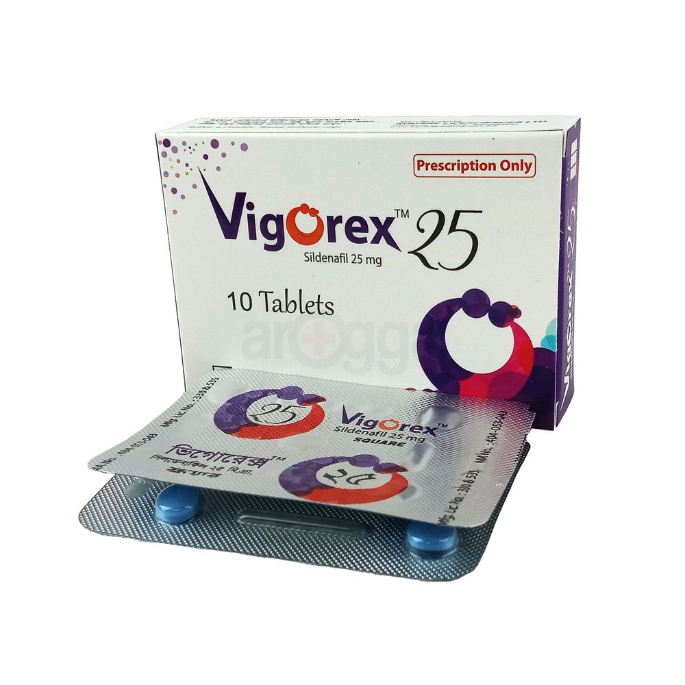 Vigorex 25mg tablet - Arogga Online Pharmacy