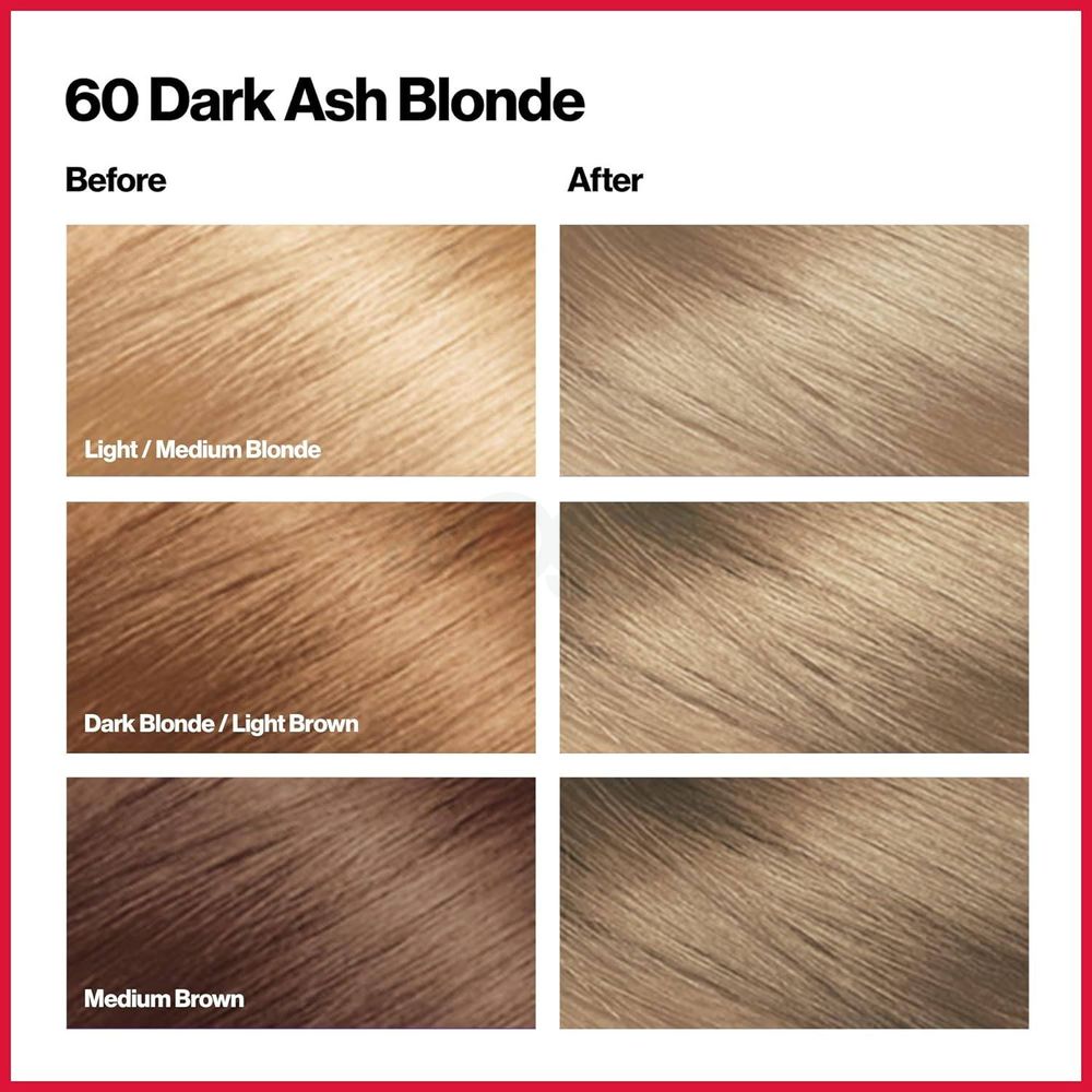 Revlon ColorSilk Beautiful Hair Color 60 Dark Ash Blonde Arogga Beauty Store