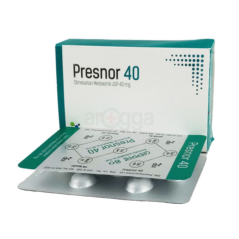 Presnor 40mg Tablet - Arogga Online Pharmacy