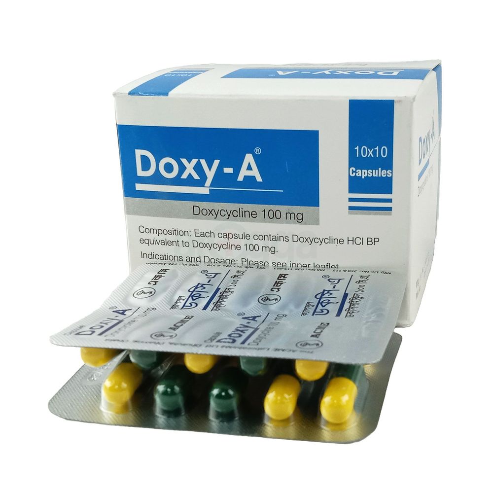 Doxy A 100mg Capsule - Arogga Online Pharmacy
