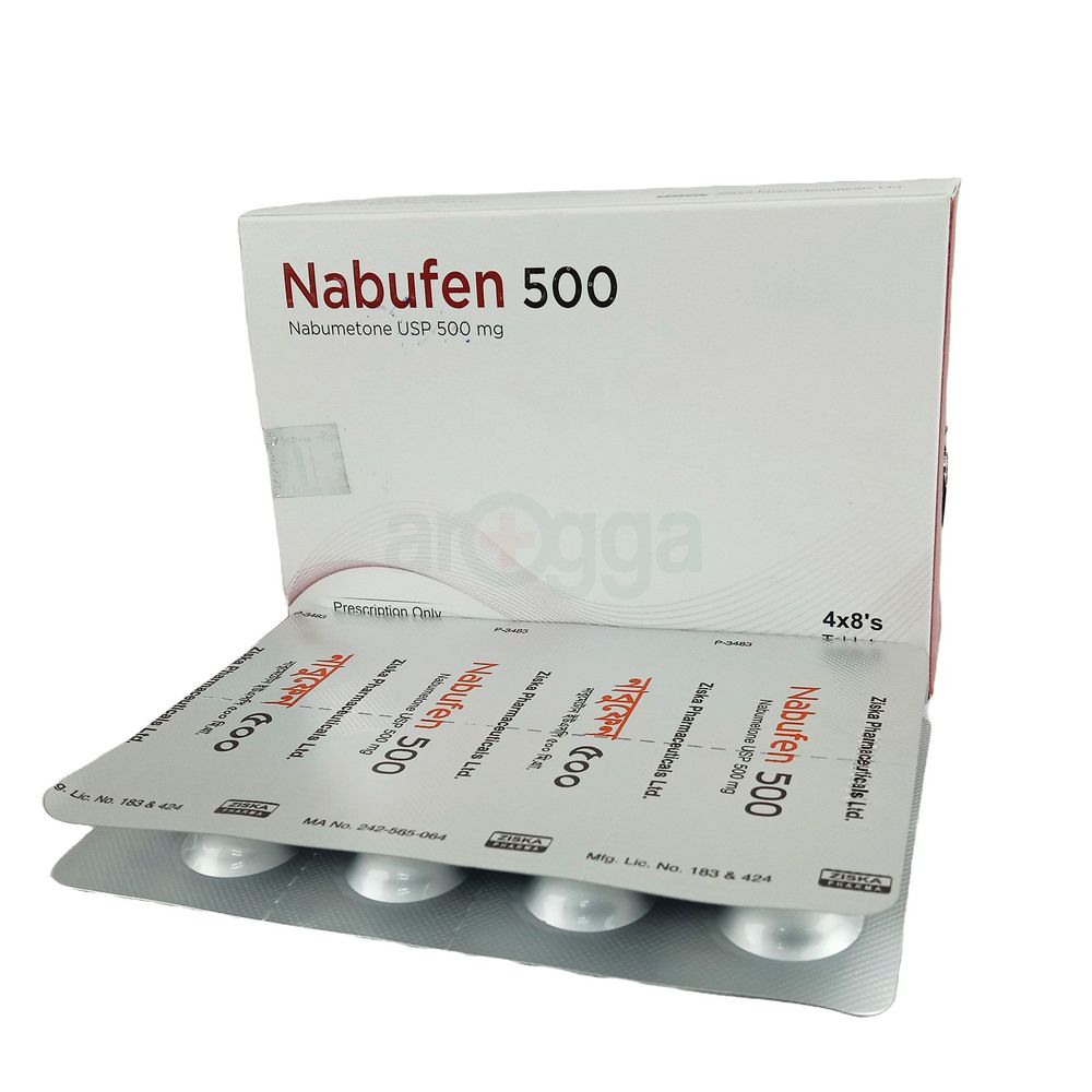 Nabufen 500mg Tablet - Arogga Online Pharmacy