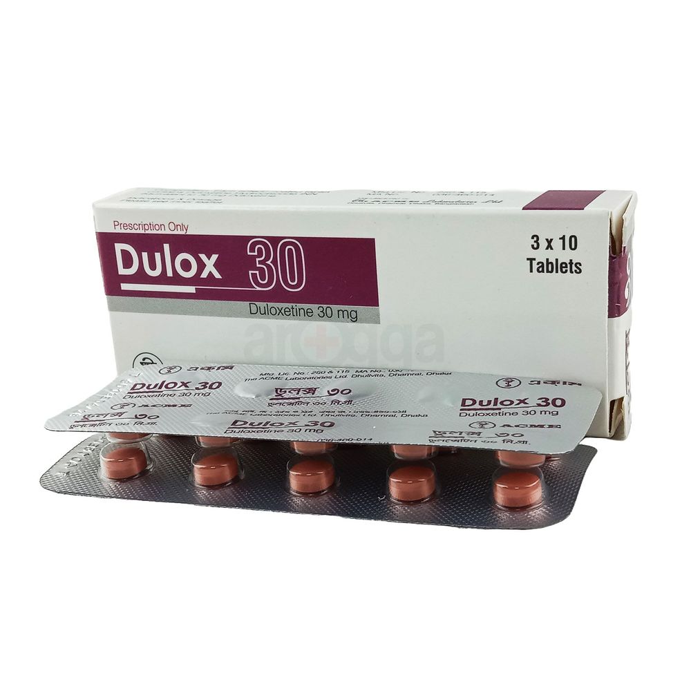 Dulox 30mg Tablet - Arogga Online Pharmacy