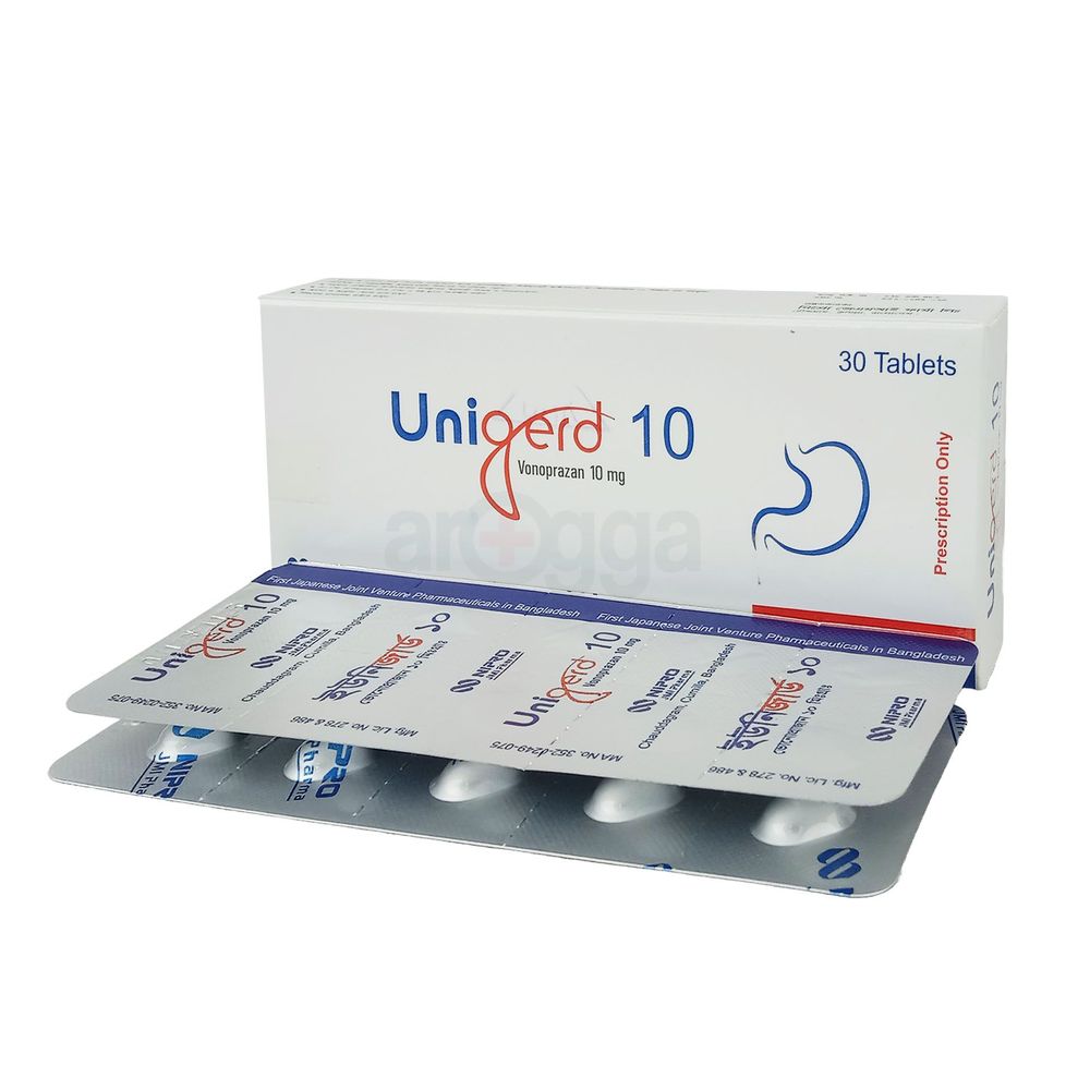 Unigerd 10mg Table - Arogga Online Pharmacy
