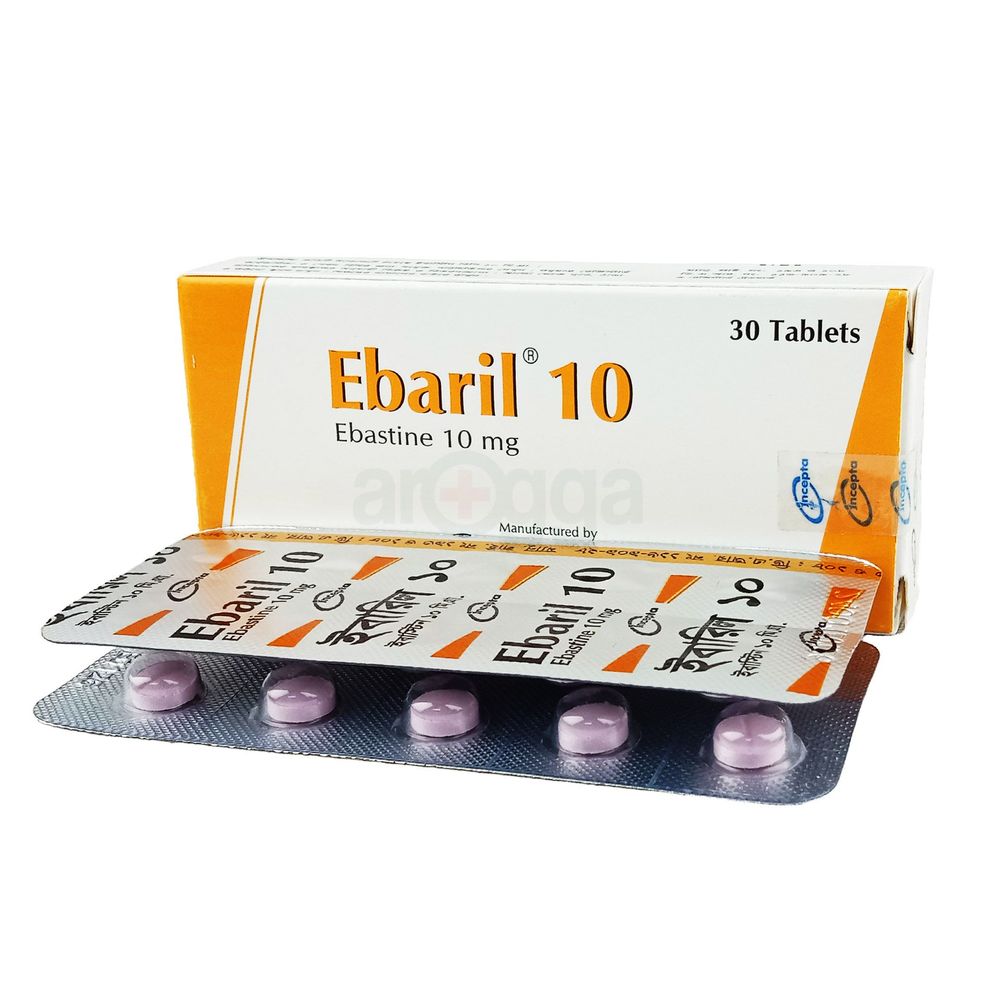 Ebaril 10mg Tablet - Arogga Online Pharmacy
