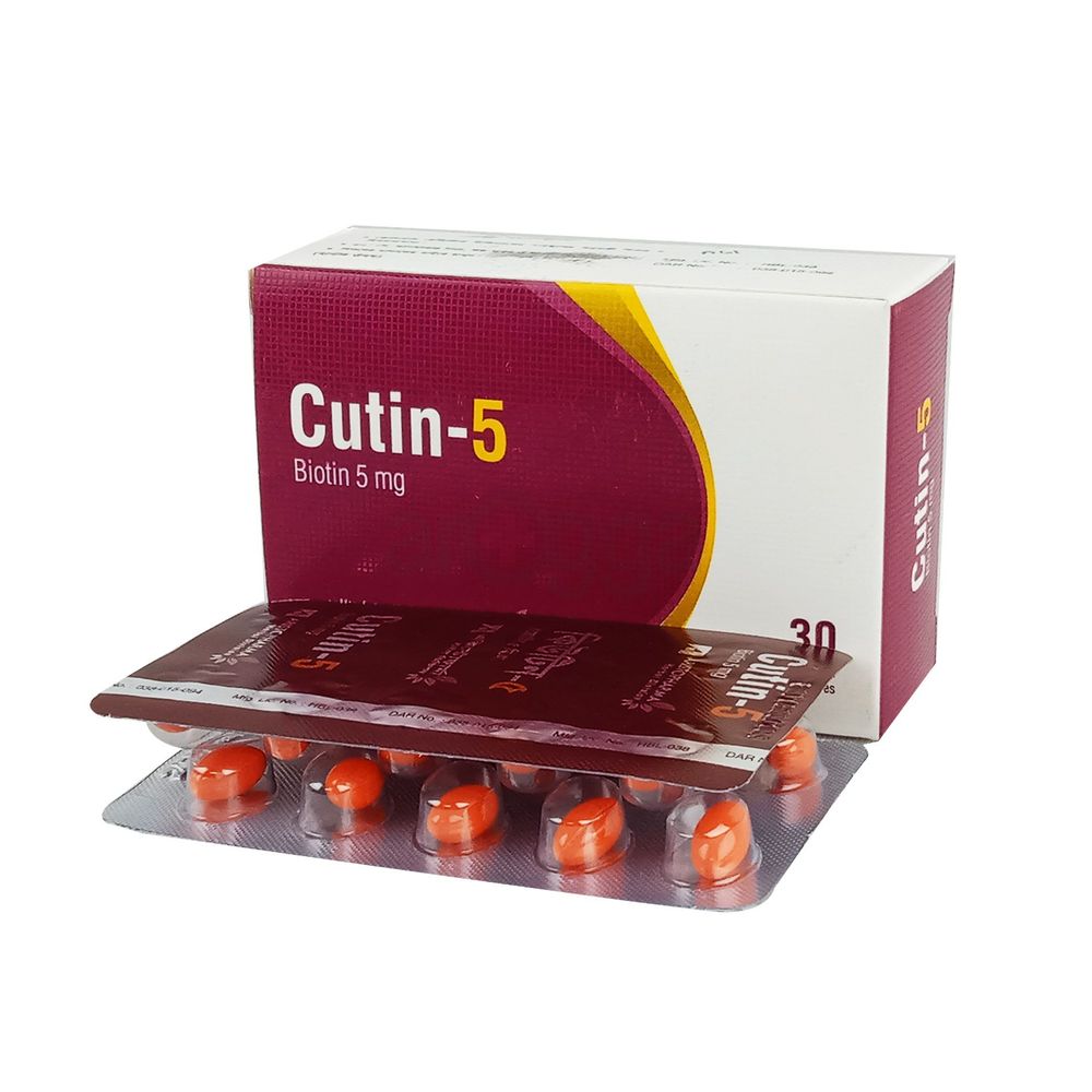 Cutin 5 5000mcg capsule - Arogga Online Pharmacy