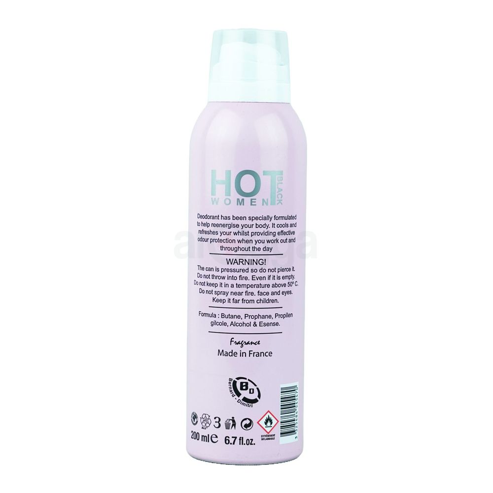 Hot Women Black Perfumed Body Spray - Arogga Beauty Store