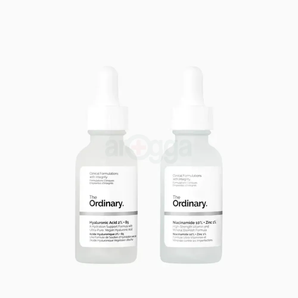 The Ordinary The Skin Support Set with Niacinamide 10% + Zinc 1% ...