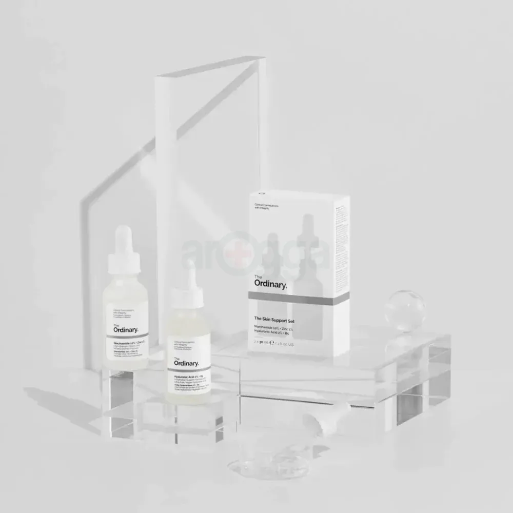 The Ordinary The Skin Support Set with Niacinamide 10% + Zinc 1% ...