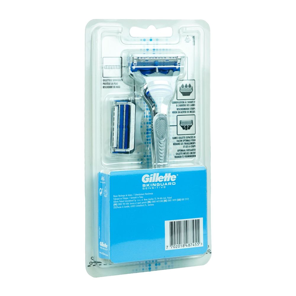 Gillette SkinGuard Sensitive Skin Flexball Razor For Men 1 Skinguard ...