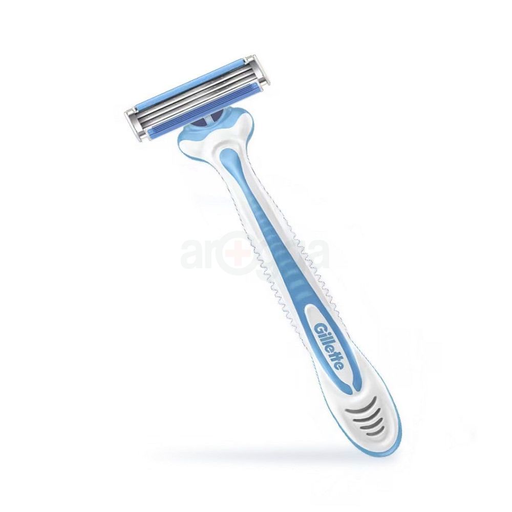 Gillette Blue 3 Cool Shaving Razor with 6Pcs - Arogga Beauty Store
