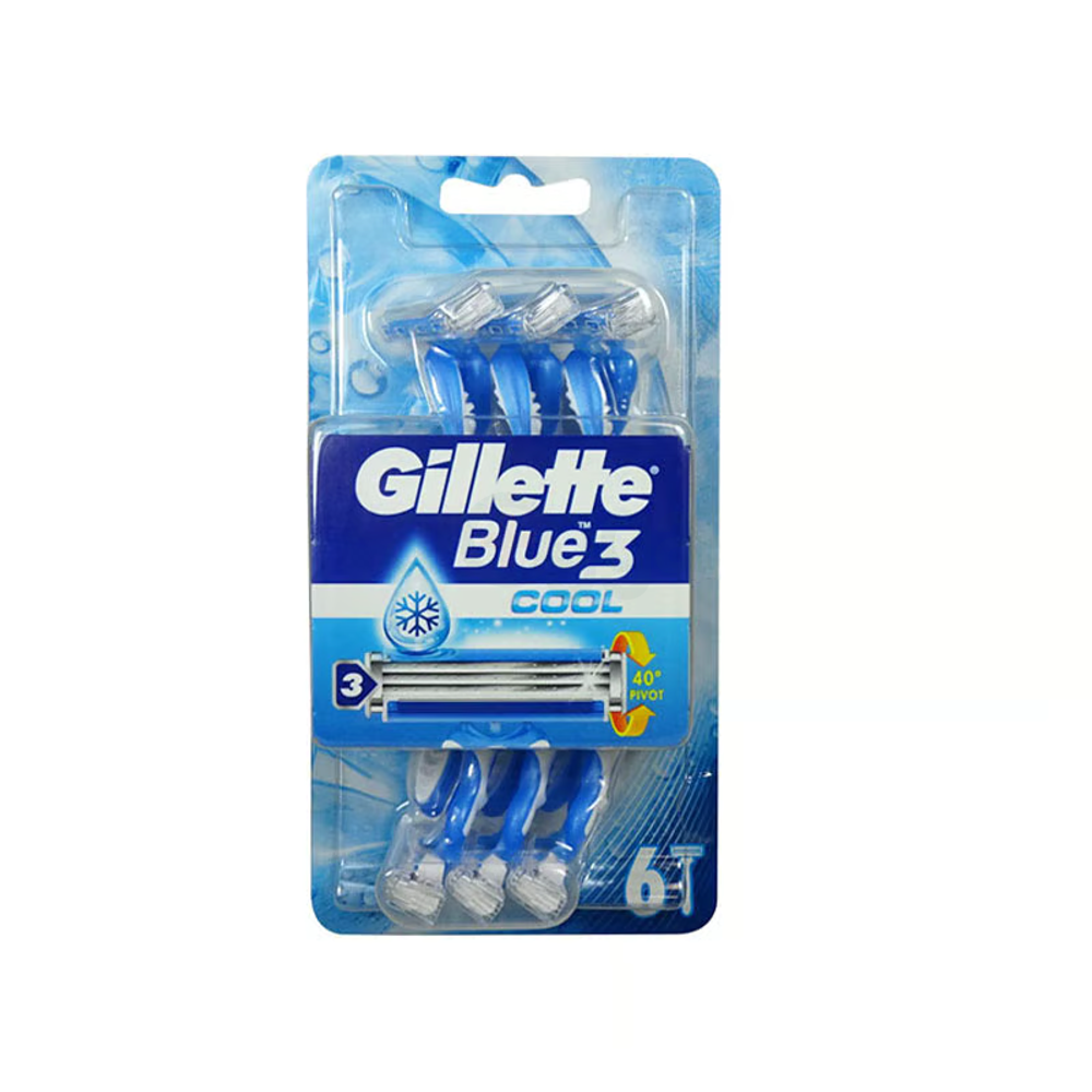 Gillette Blue 3 Cool Shaving Razor with 6Pcs price in Bangladesh | Arogga