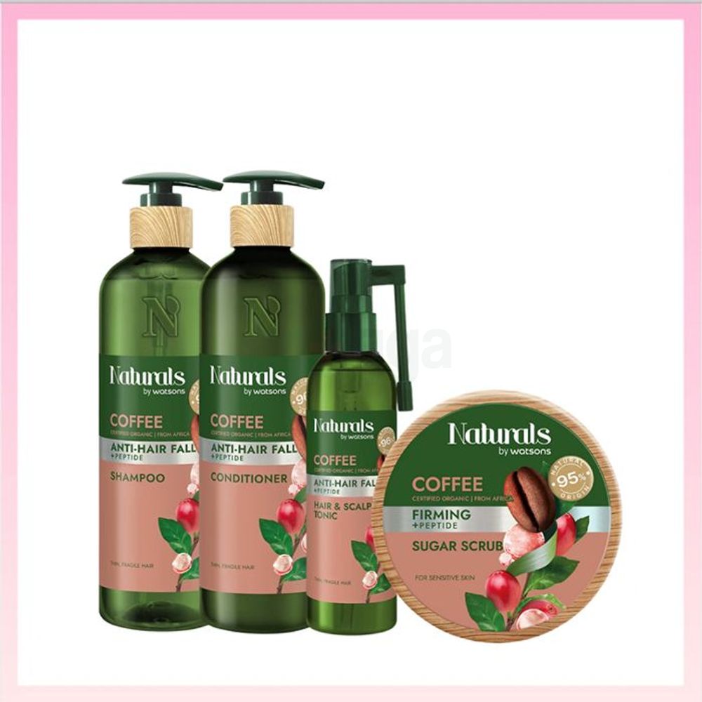 Naturals by Watsons Anti-Hair Fall + Peptide Coffee Shampoo for Thin ...
