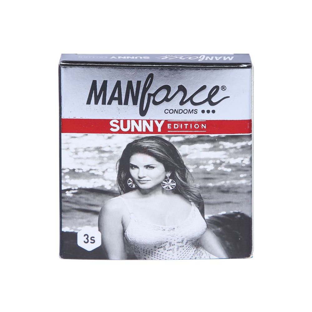 Manforce Sunny Edition Ribbed & Dotted Condoms 3's Pack - Arogga Online Pharmacy