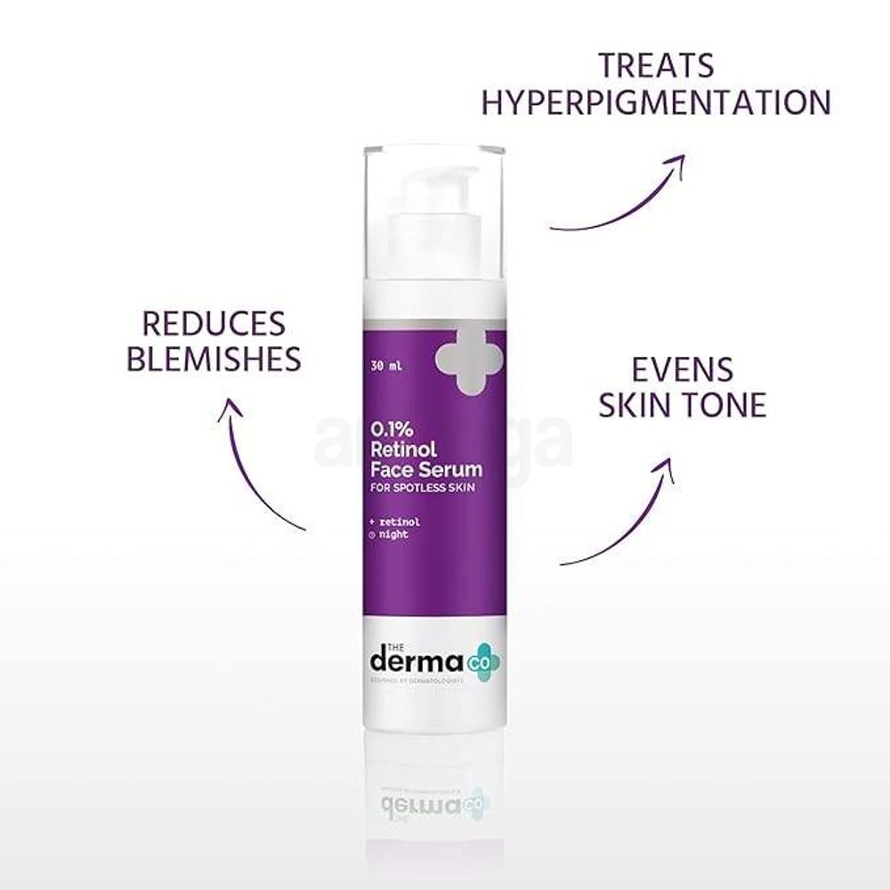 The Derma Co 0.1% Retinol Face Serum for Spotless Skin - Arogga Beauty ...