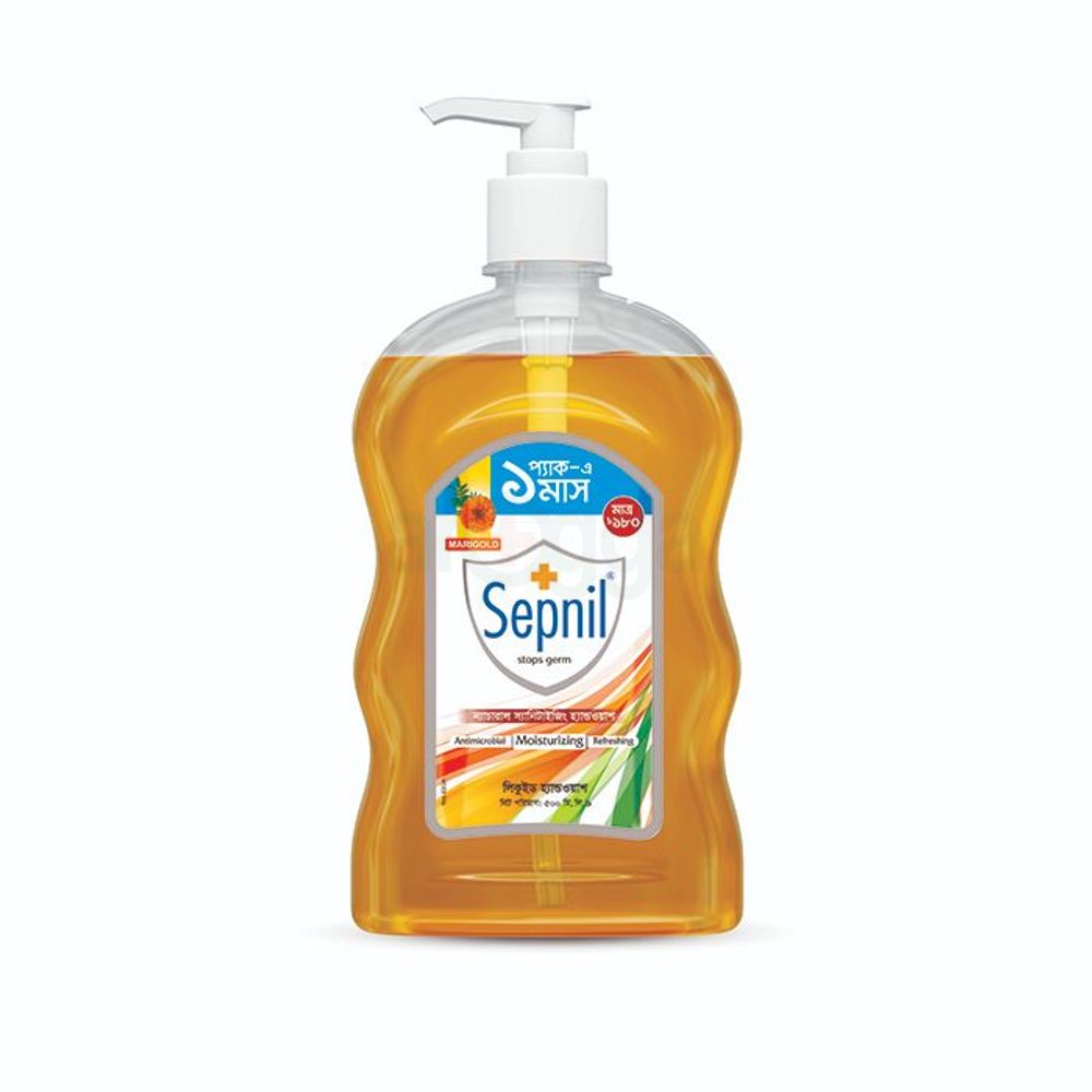 Sepnil Sanitizing Hand Wash (Marigold) 500ml - Arogga Online Pharmacy