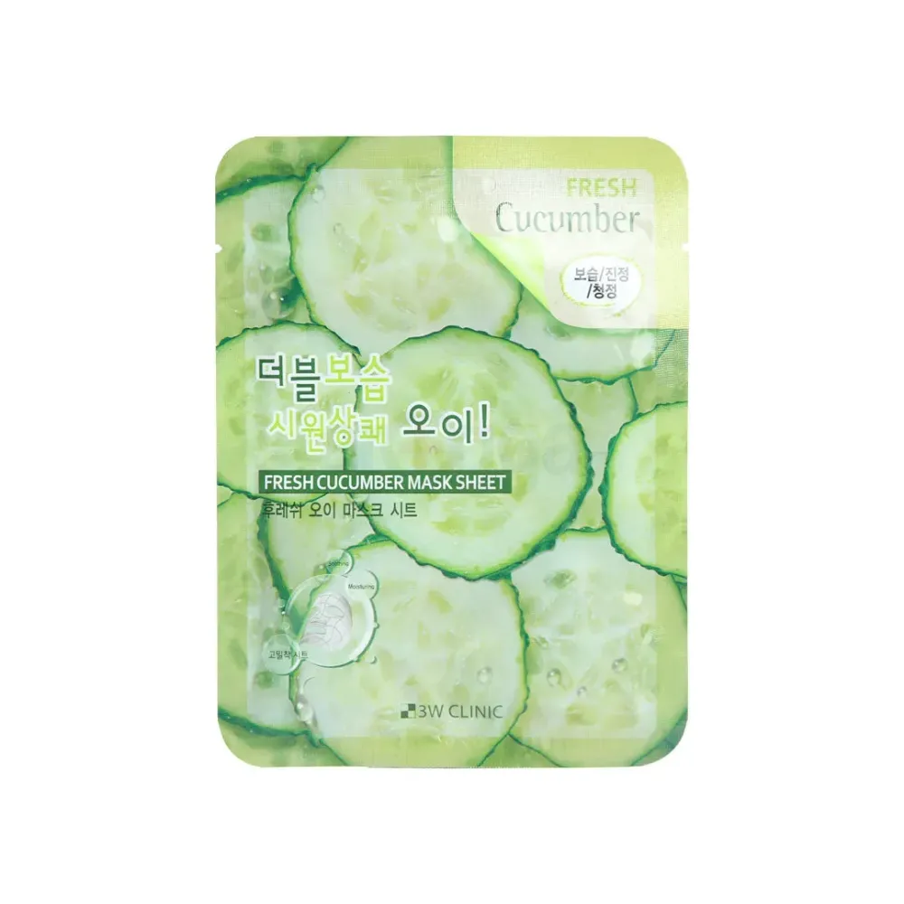 3W Clinic Fresh Cucumber Sheet Mask - Arogga Beauty Store
