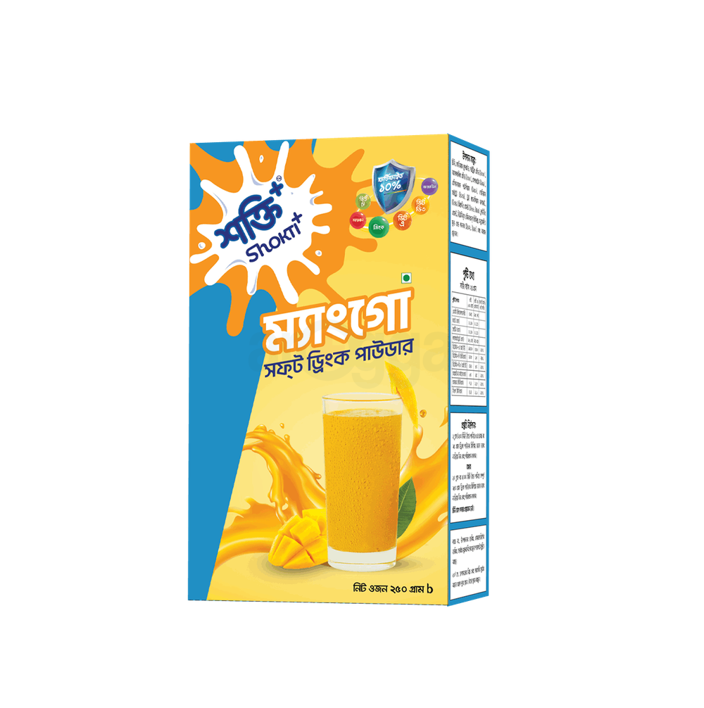 Shokti+ Mango Soft Drink Powder-P&F Pack - Arogga Ltd