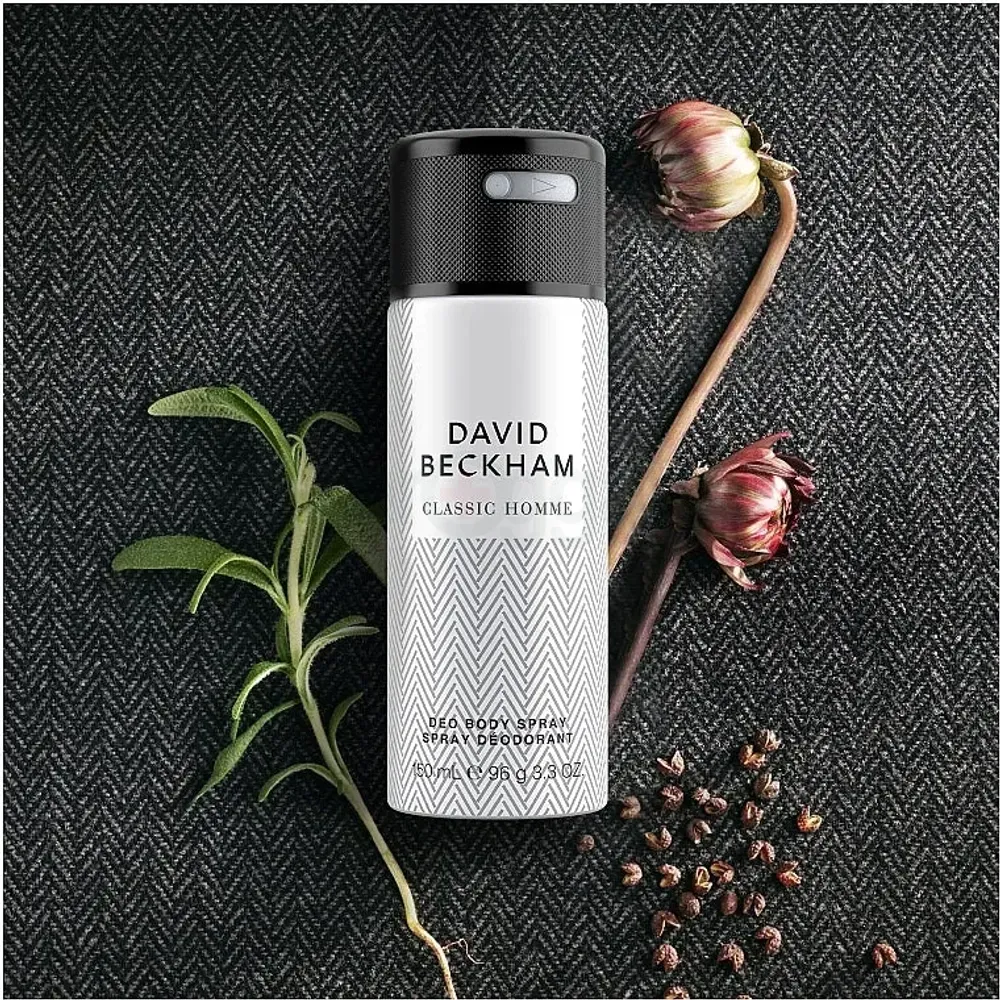 David Beckham Classic Homme Deo Spray 150ml - Arogga Beauty Store