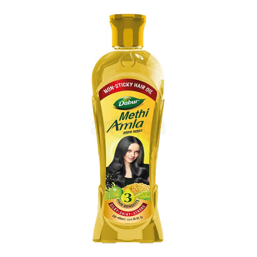 Dabur Methi Amla Hair Oil 200ml - Arogga Beauty Store