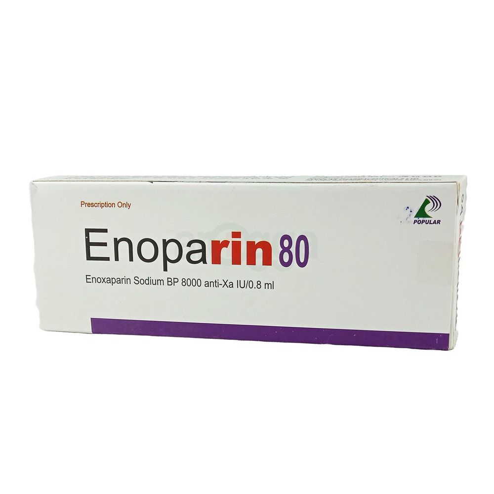 Enoparin 80mg/0.8ml Injection - Arogga Online Pharmacy