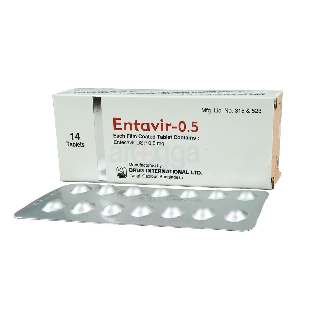 Entavir 0.5 0.5mg Tablet - Arogga Online Pharmacy