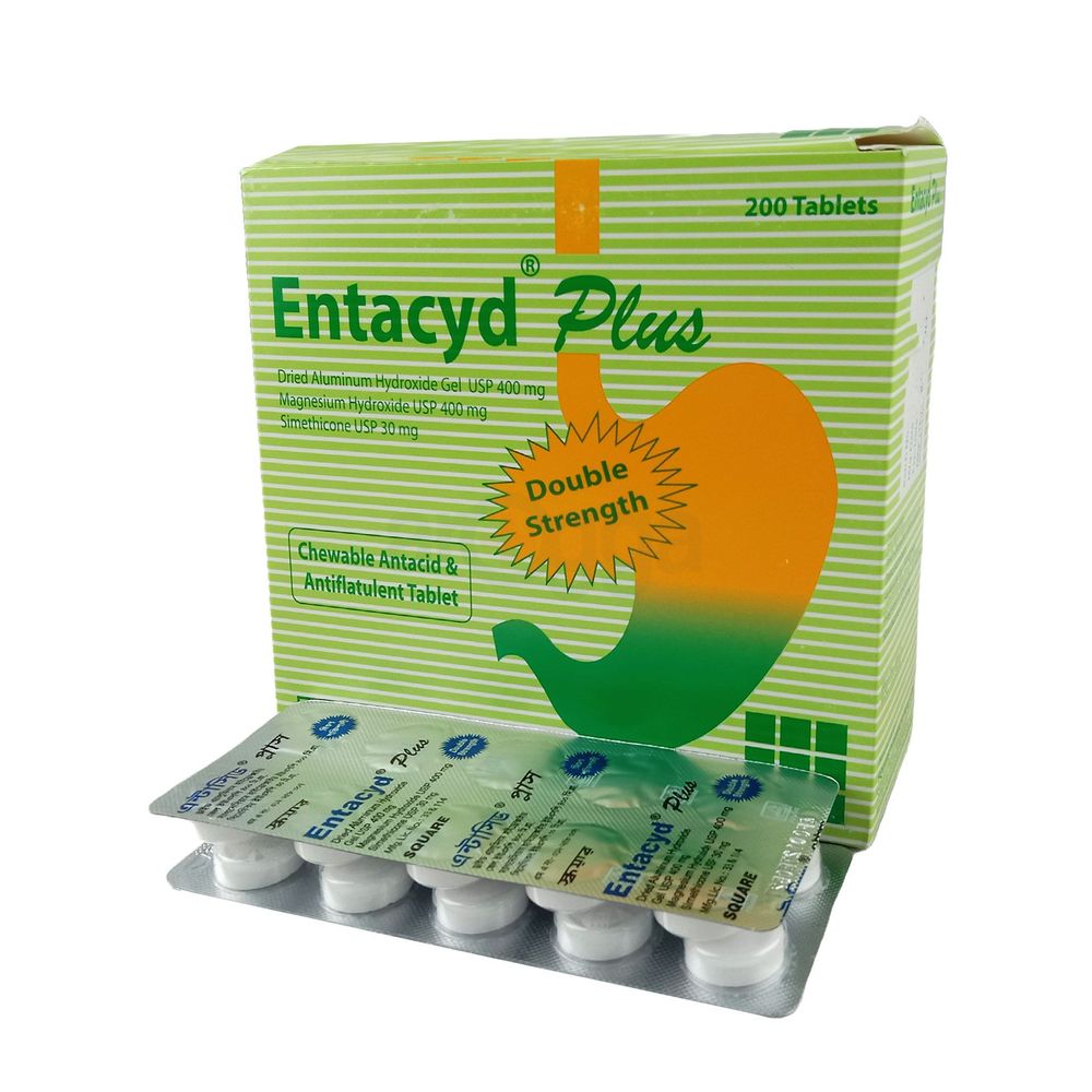 Entacyd Plus 400mg+400mg+30mg Tablet - Arogga Online Pharmacy