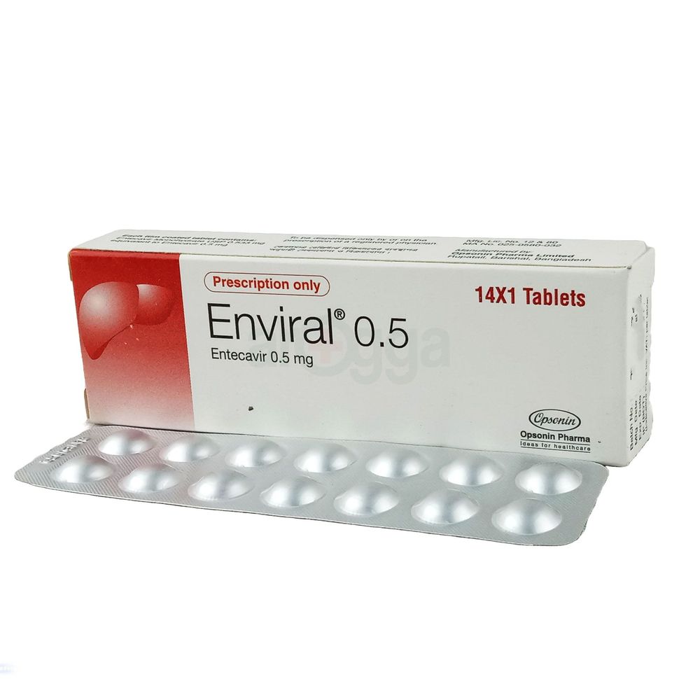 Enviral 0.5mg Tablet - Arogga Online Pharmacy