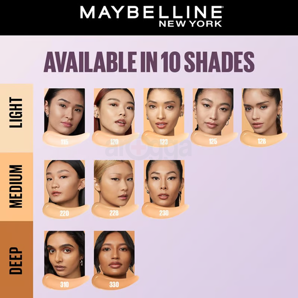 Maybelline Superstay Up To 30H Lumi Matte SPF 16 Foundation Shade - 220 ...