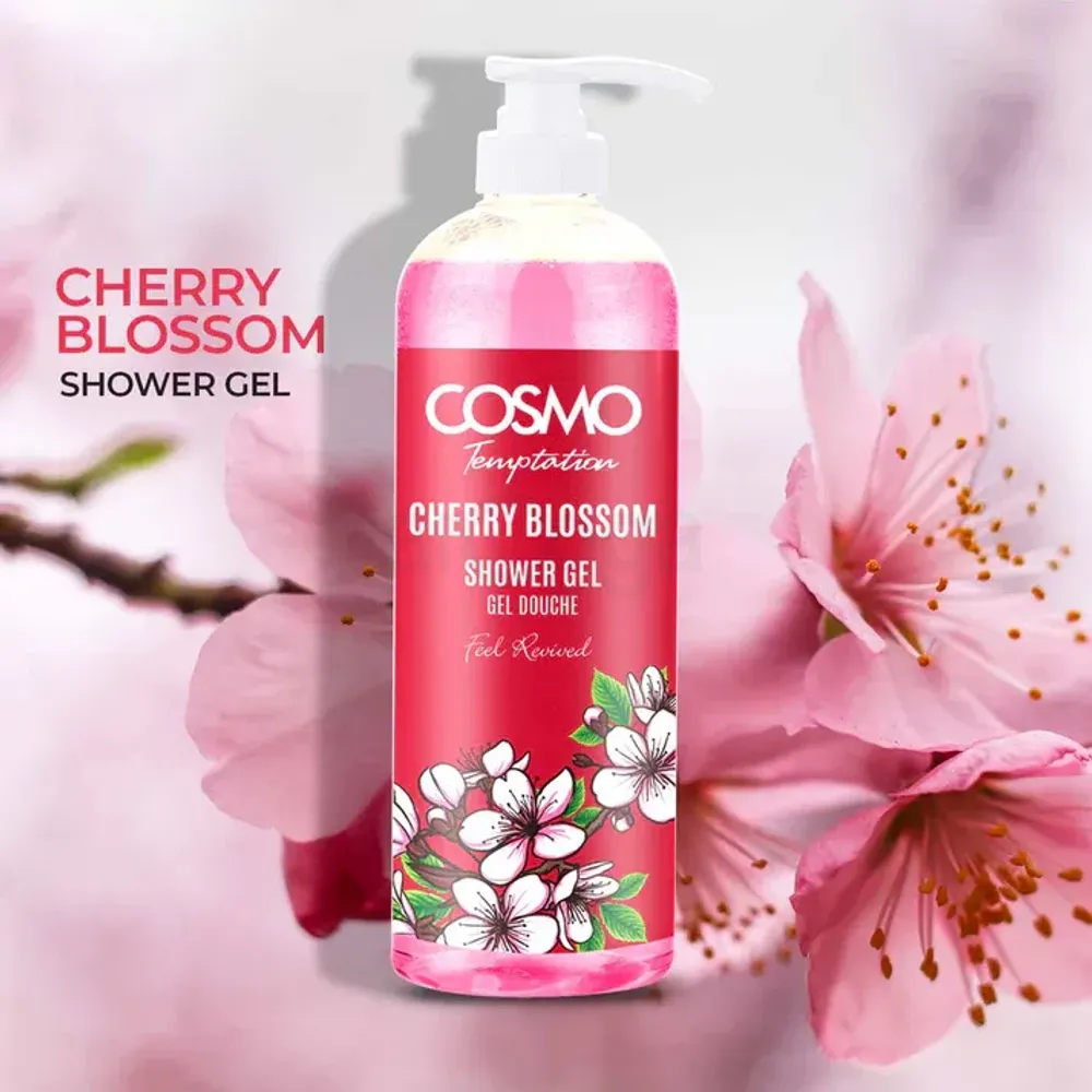 Cosmo Temptation Shower Gel - Cherry Blossom - Arogga Beauty Store