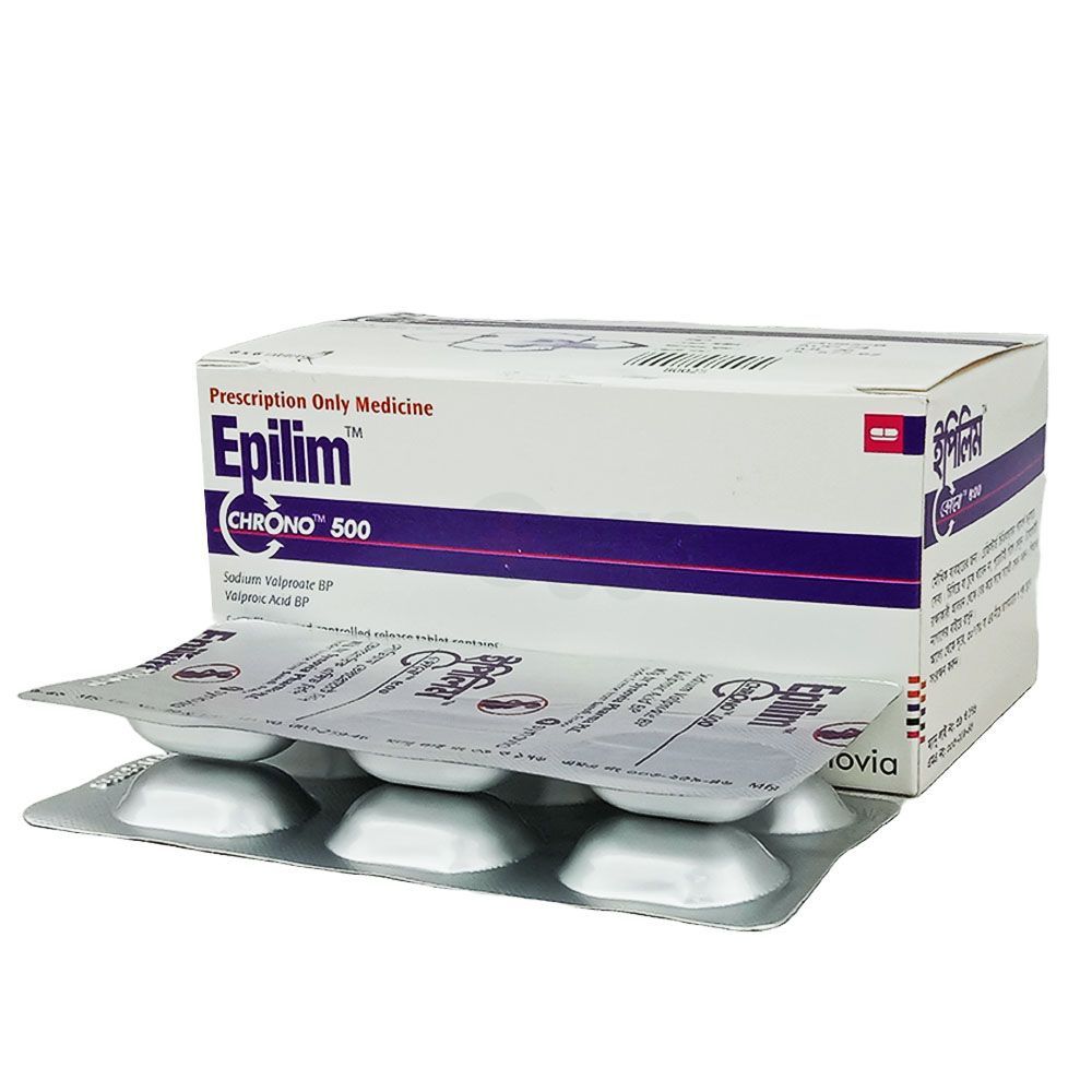 Epilim Chrono 500mg Tablet - Arogga Online Pharmacy