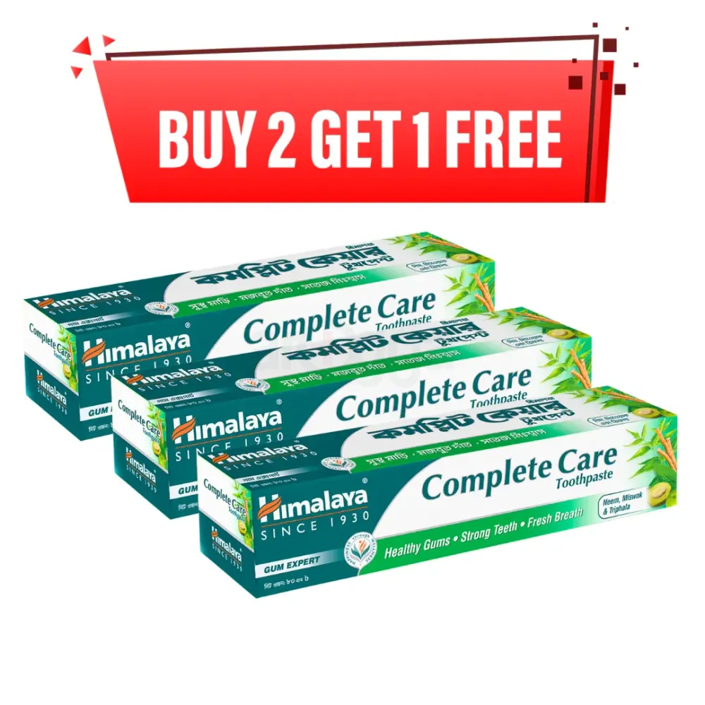 Himalaya Complete Care Gum Expert Toothpaste - Buy 2 Get 1 - Arogga Beauty Store