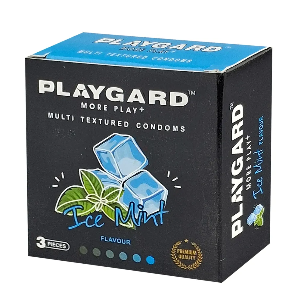 Playgard Ice Mint Flavoured Multi Textured Condom - 3's Pack price in ...