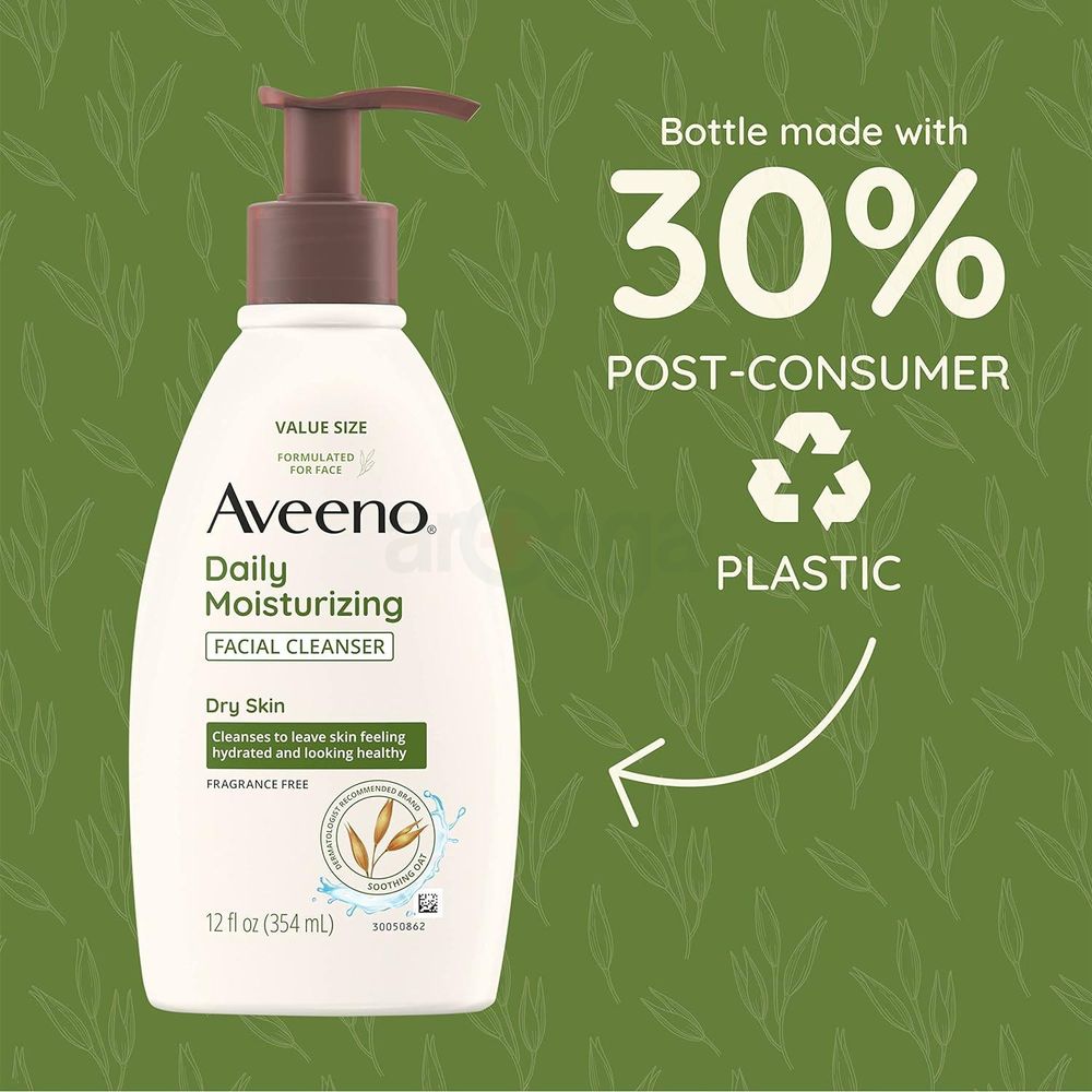 Aveeno Daily Moisturizing Facial Cleanser for Dry Skin - Arogga Beauty ...