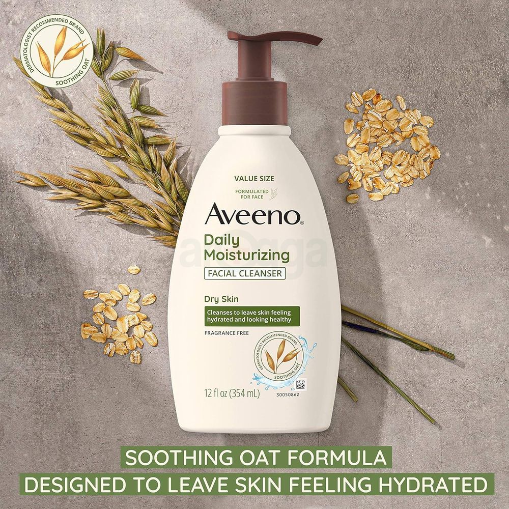 Aveeno Daily Moisturizing Facial Cleanser for Dry Skin - Arogga Beauty ...