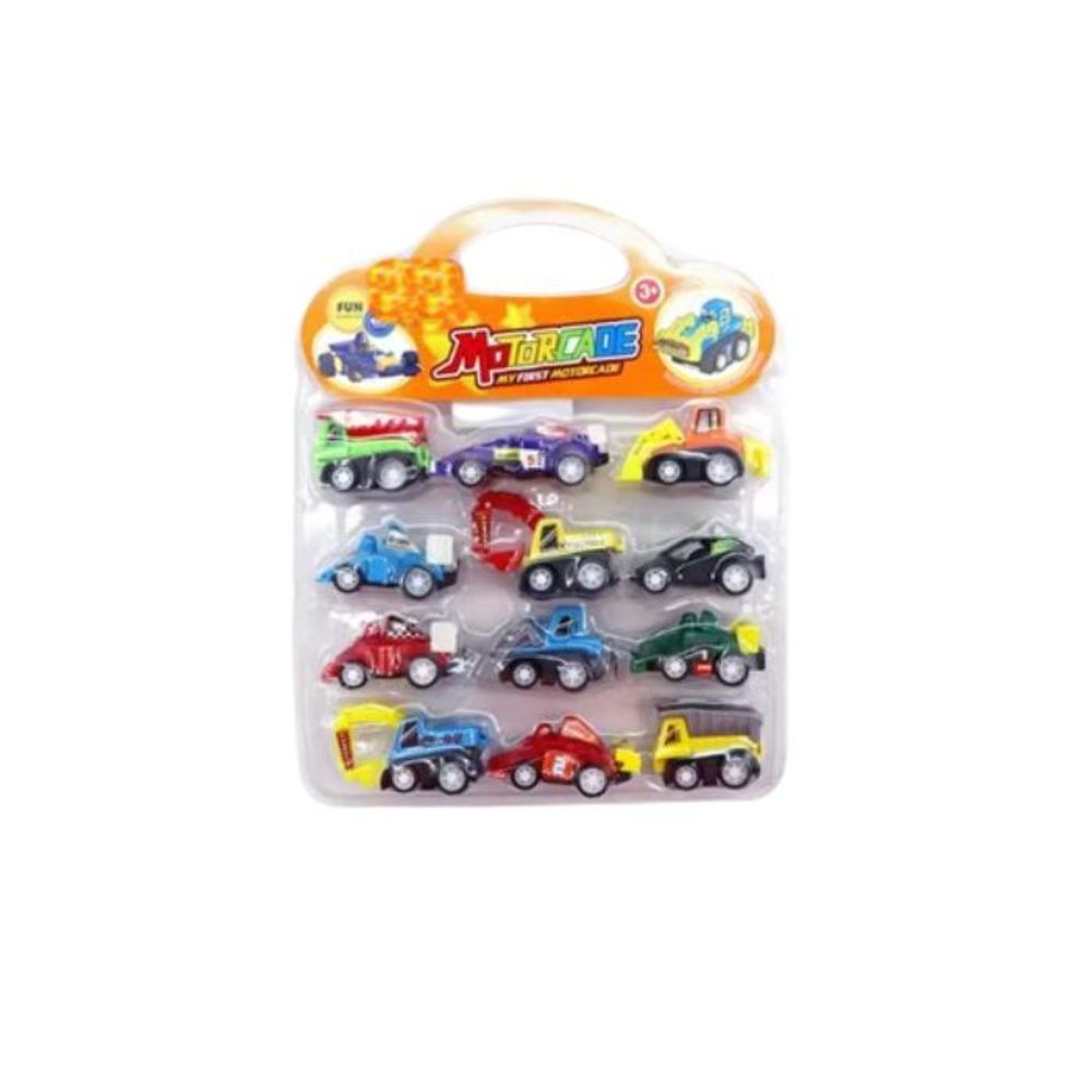Motorcade Toy For Kids 12pcs Car Set Premium Quality - Arogga Online ...