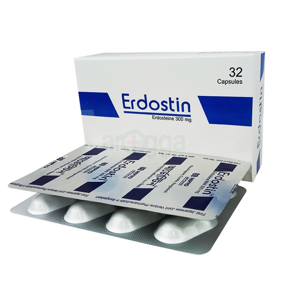 Erdostin 300mg Capsule - Arogga Online Pharmacy