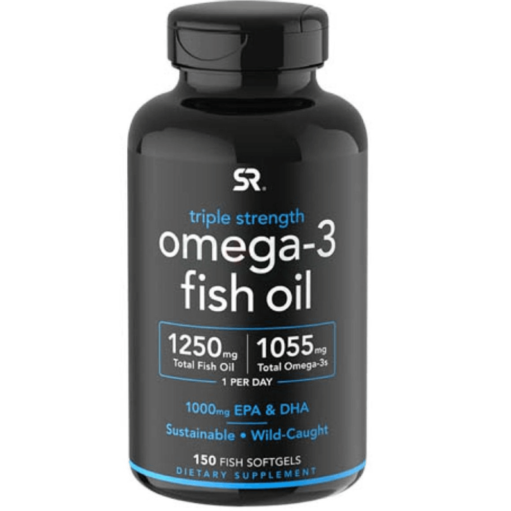 Sports Research Triple Strength Omega 3 Fish Oil - Burpless Fish Oil ...