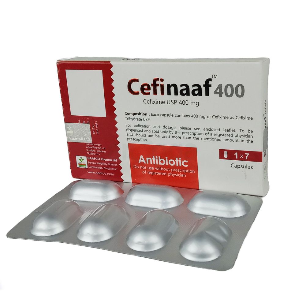 Cefinaaf 400mg capsule - Arogga Online Pharmacy